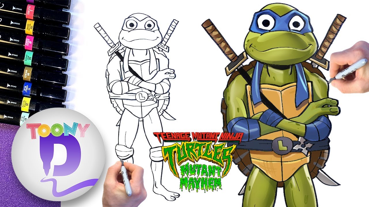 How to Draw Leonardo | TMNT - YouTube