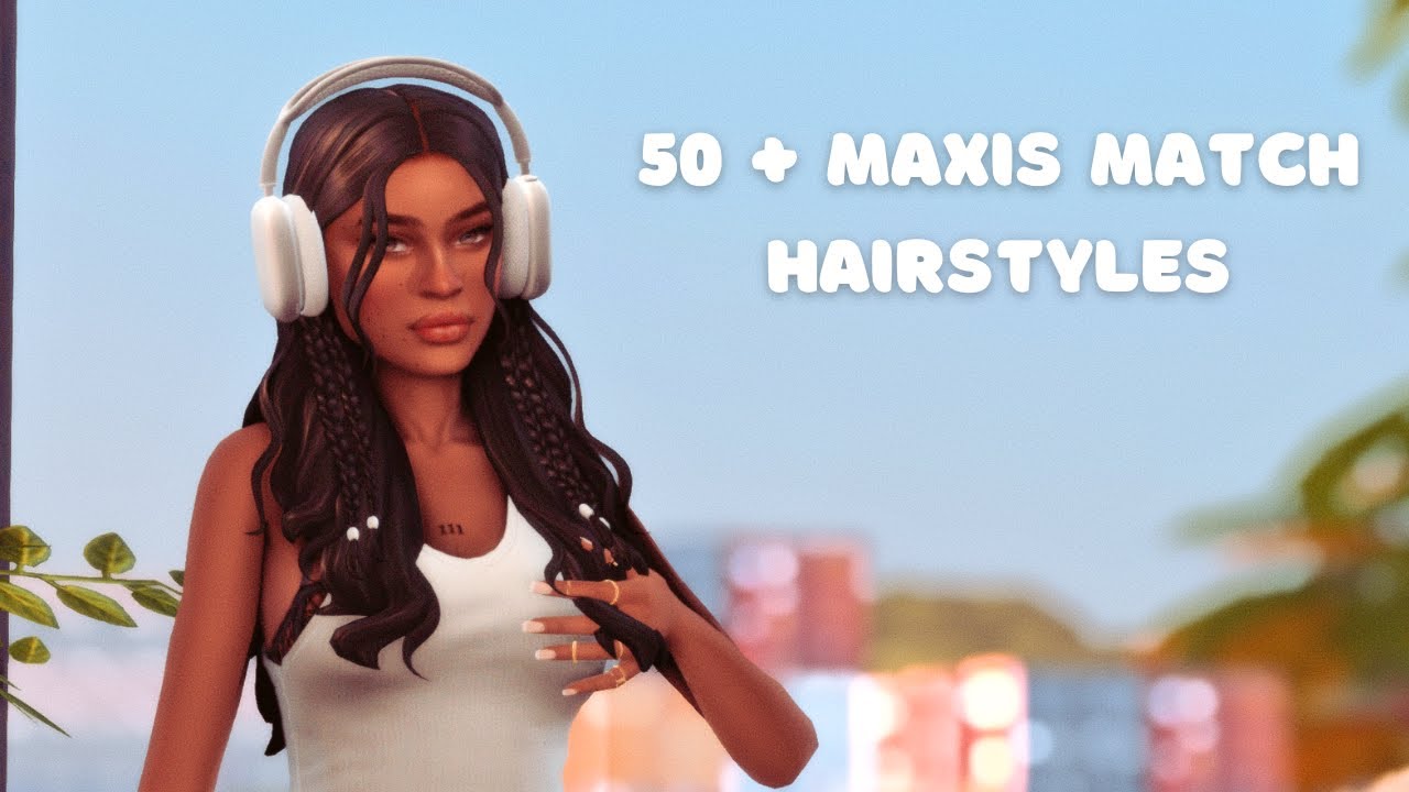 MUST HAVE 50+ maxis match hairstyles | the sims 4 cc showcase - YouTube