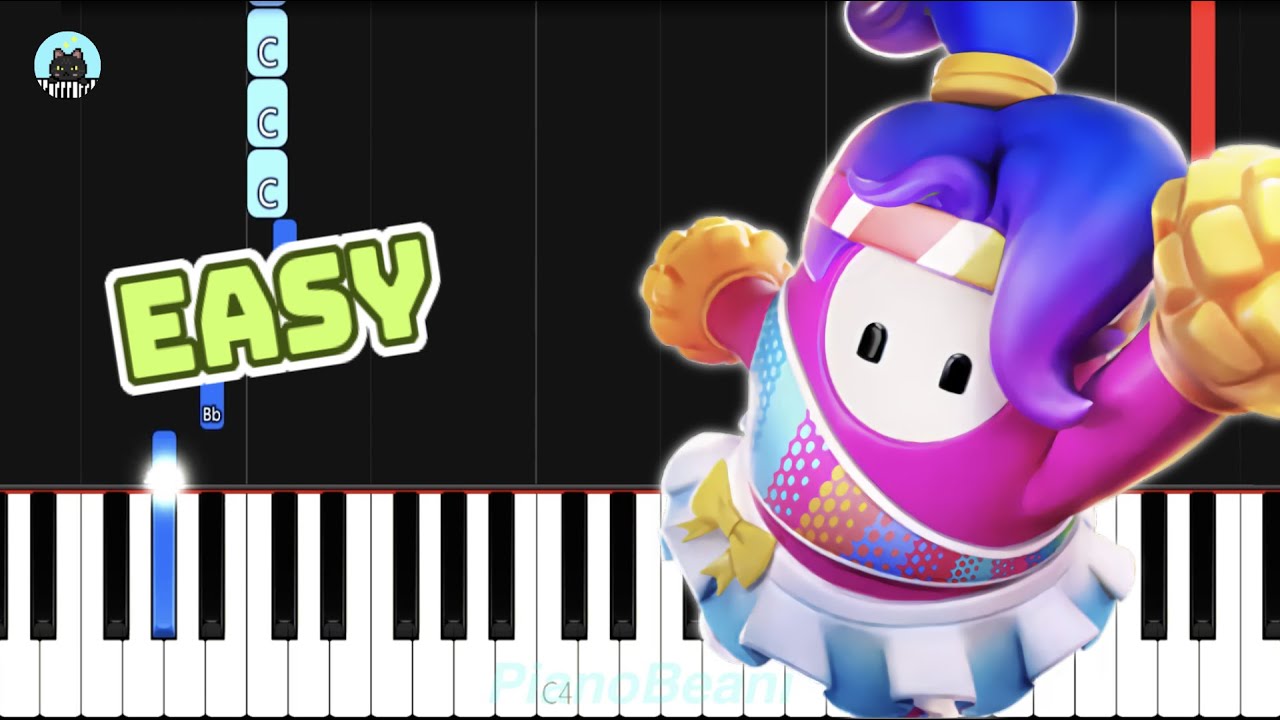 Fall Guys Menu Theme - "Fall Guys in the House" - Piano Tutorial ...