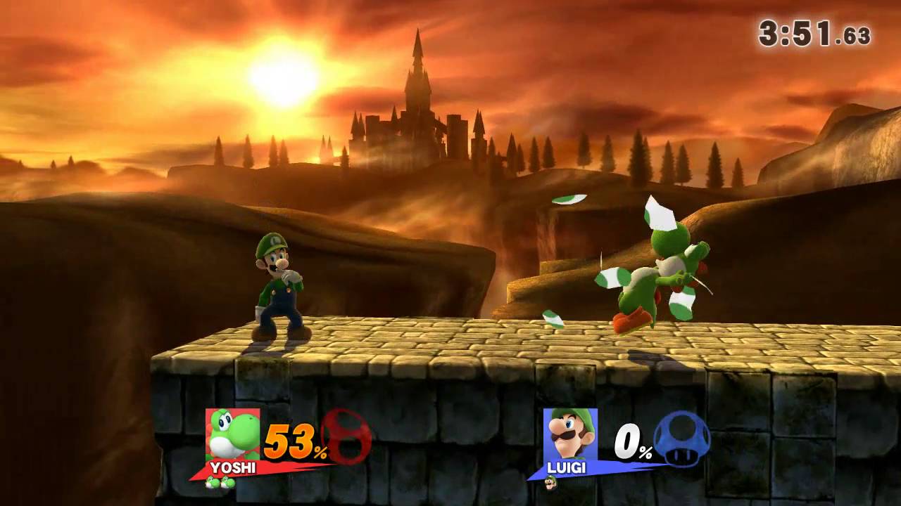 Yoshi bomb vs Luigi Cyclone - YouTube