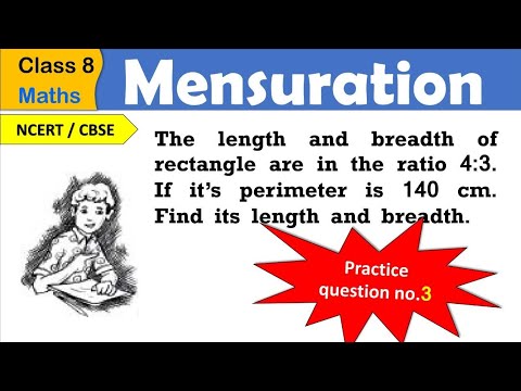 Try These | Practice Question no. 03 | Mensuration Chapter 11 | class 8 ...
