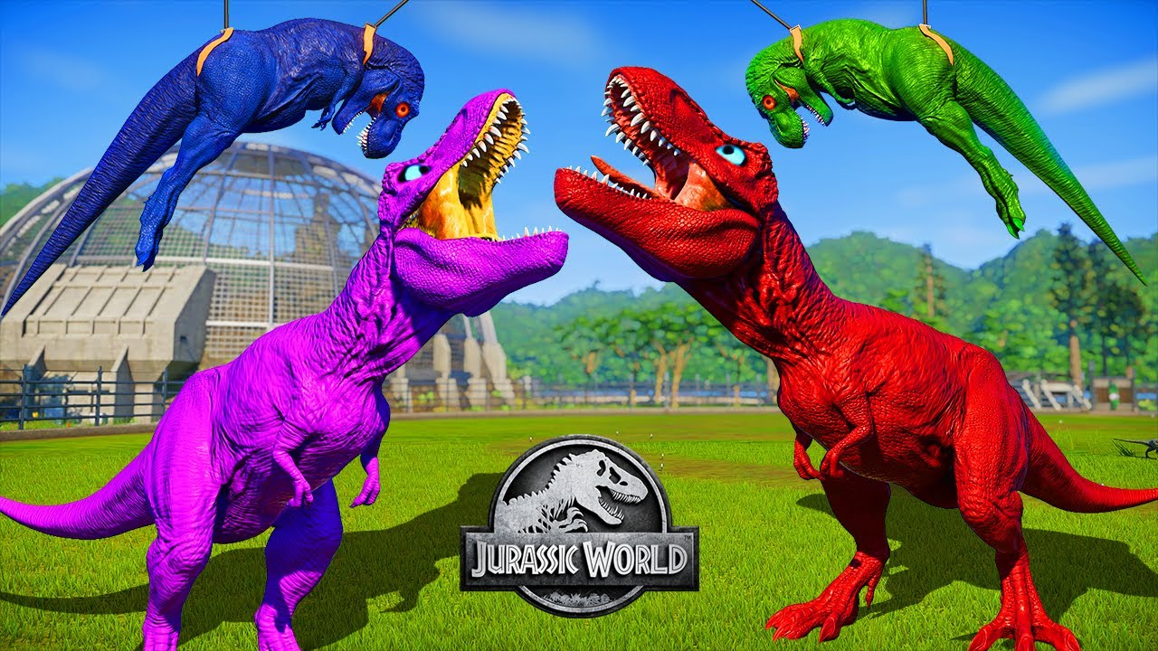 T-Rex vs Other Large Carnivore Dinosaurs I-Rex, Giganotosaurus ...