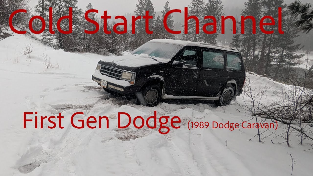 First Gen Dodge (Caravan) Cold Start - YouTube