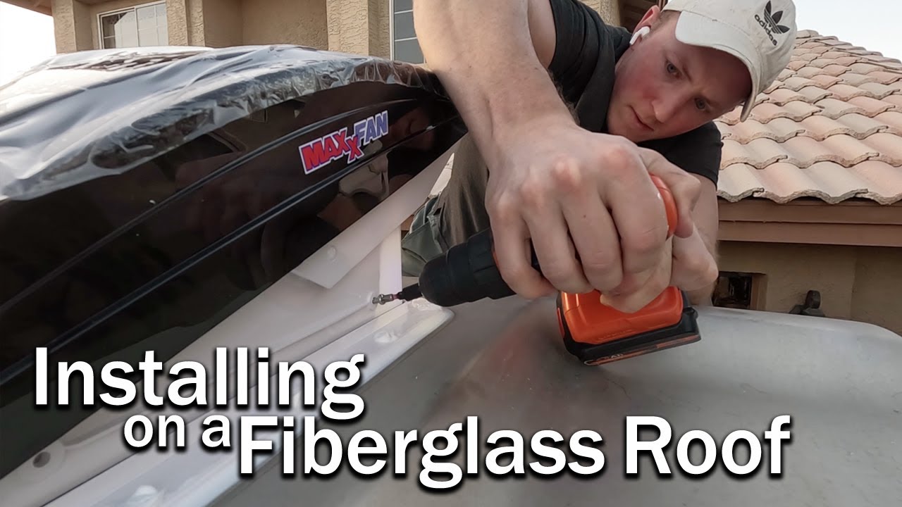 How To Install a VENT FAN in a FIBERGLASS Van Top - Camper Conversion ...