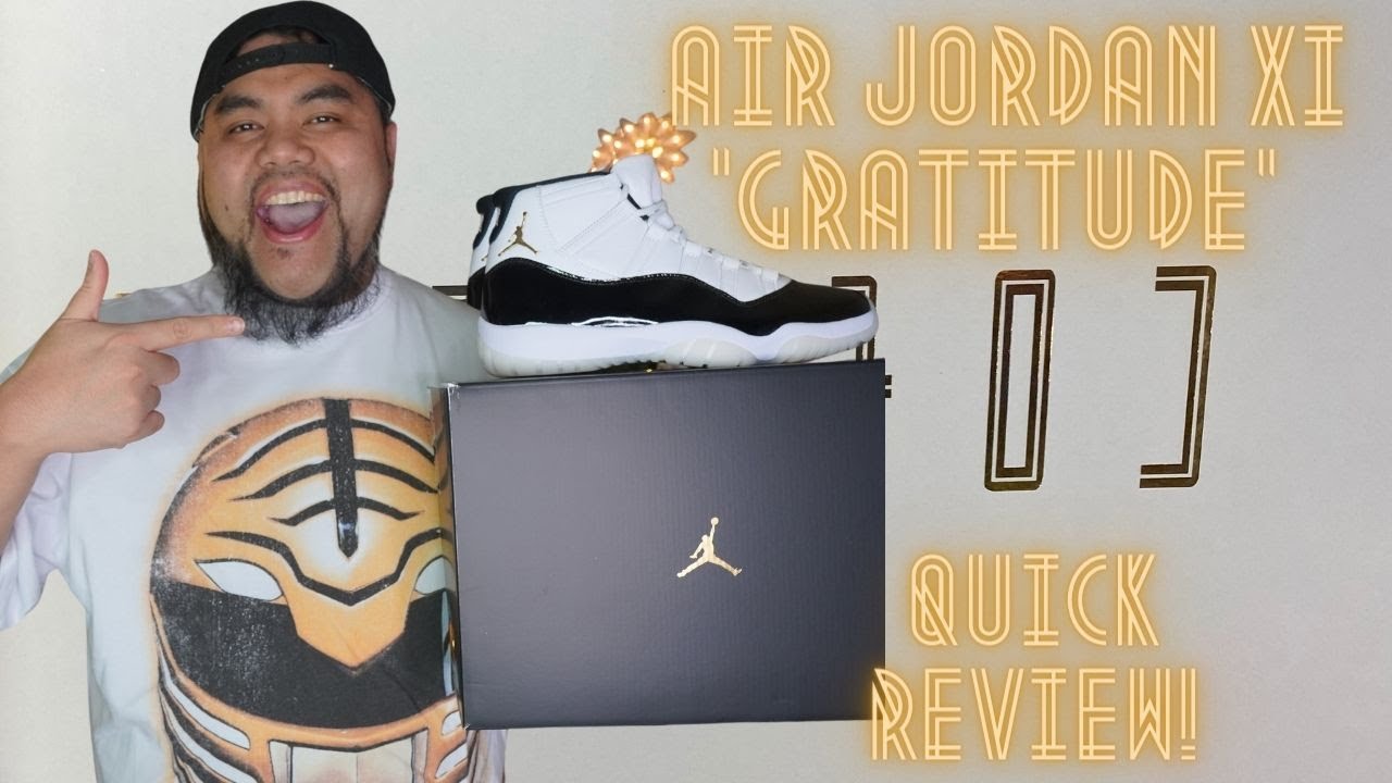 SHOCK DROP 2023 AIR JORDAN XI "GRATITUDE" EARLY REVIEW! - YouTube