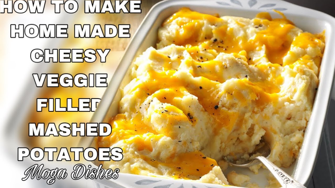 How To Make My Cheasy Vegetable Filled Mashed Potatoes!! | baradho iyo ...