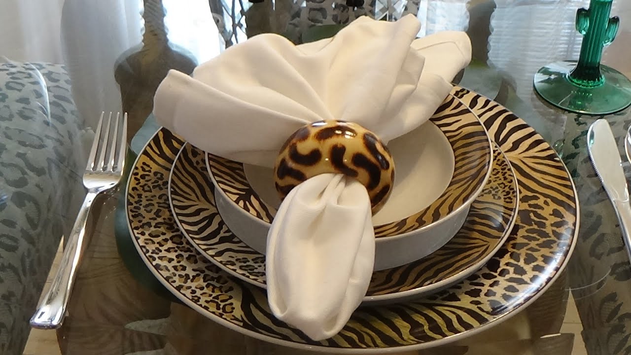 How to Create an Animal Print Tablescape - YouTube