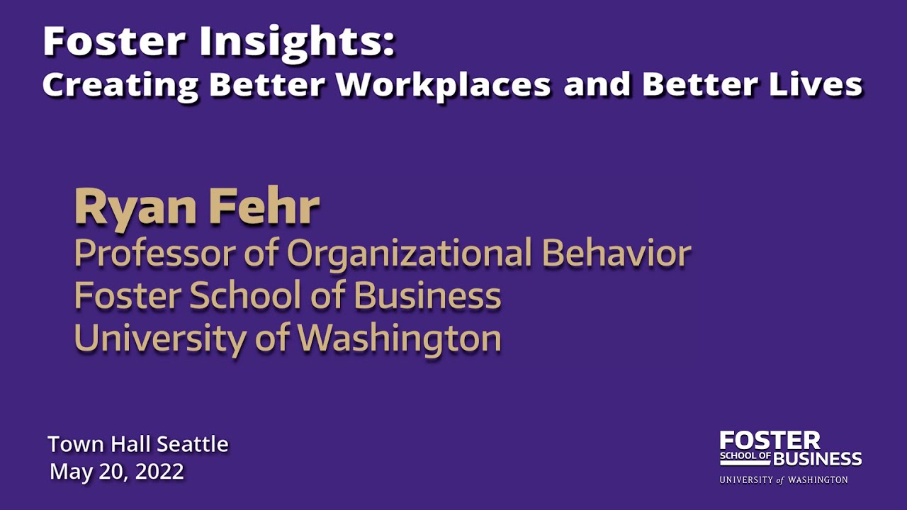 Foster Insights - Ryan Fehr - YouTube