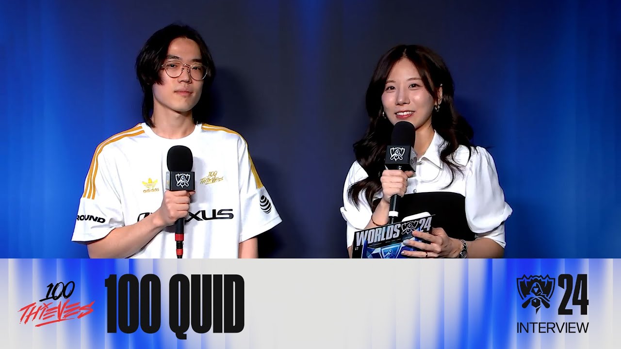 100 Quid 인터뷰 | 09.28 | 2024 월드 챔피언십 - YouTube