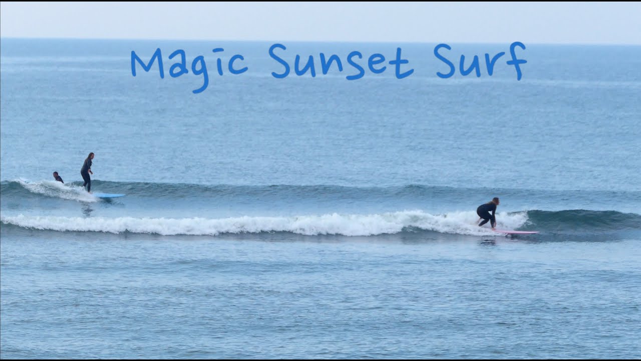 Magic Sunset Surf Klitmøller Denmark - YouTube