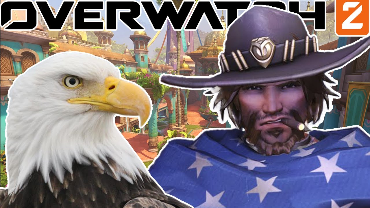 Using RAW AMERICAN POWER in Overwatch 2 - YouTube