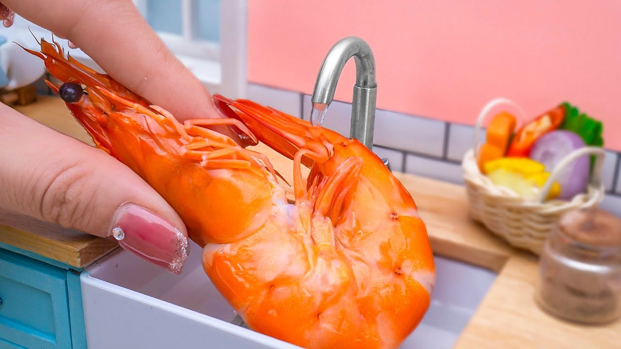 Best Of Seafood Recipe 🦐 How To Make Miniature Shrimp in Spicy Sauce ...