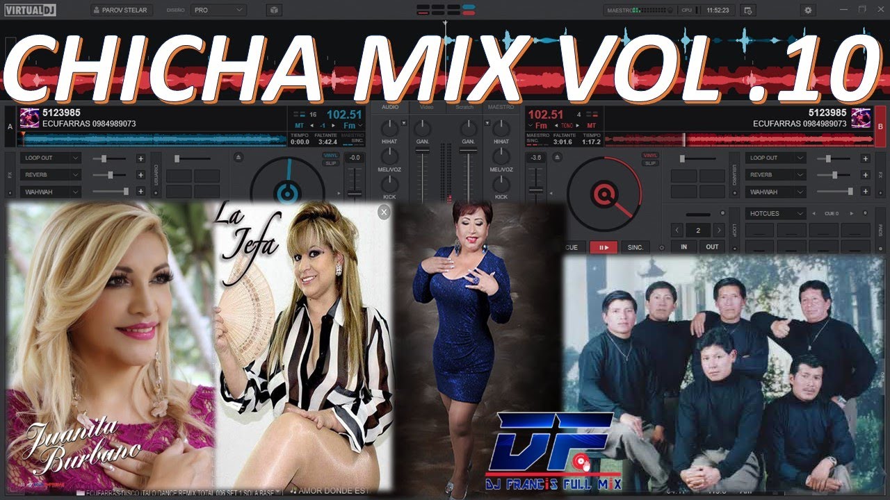 CHICHA MIX ECUATORIANA VOL 10/ PATY RAY - M LUGUE - AZUCENA AYMARA ...