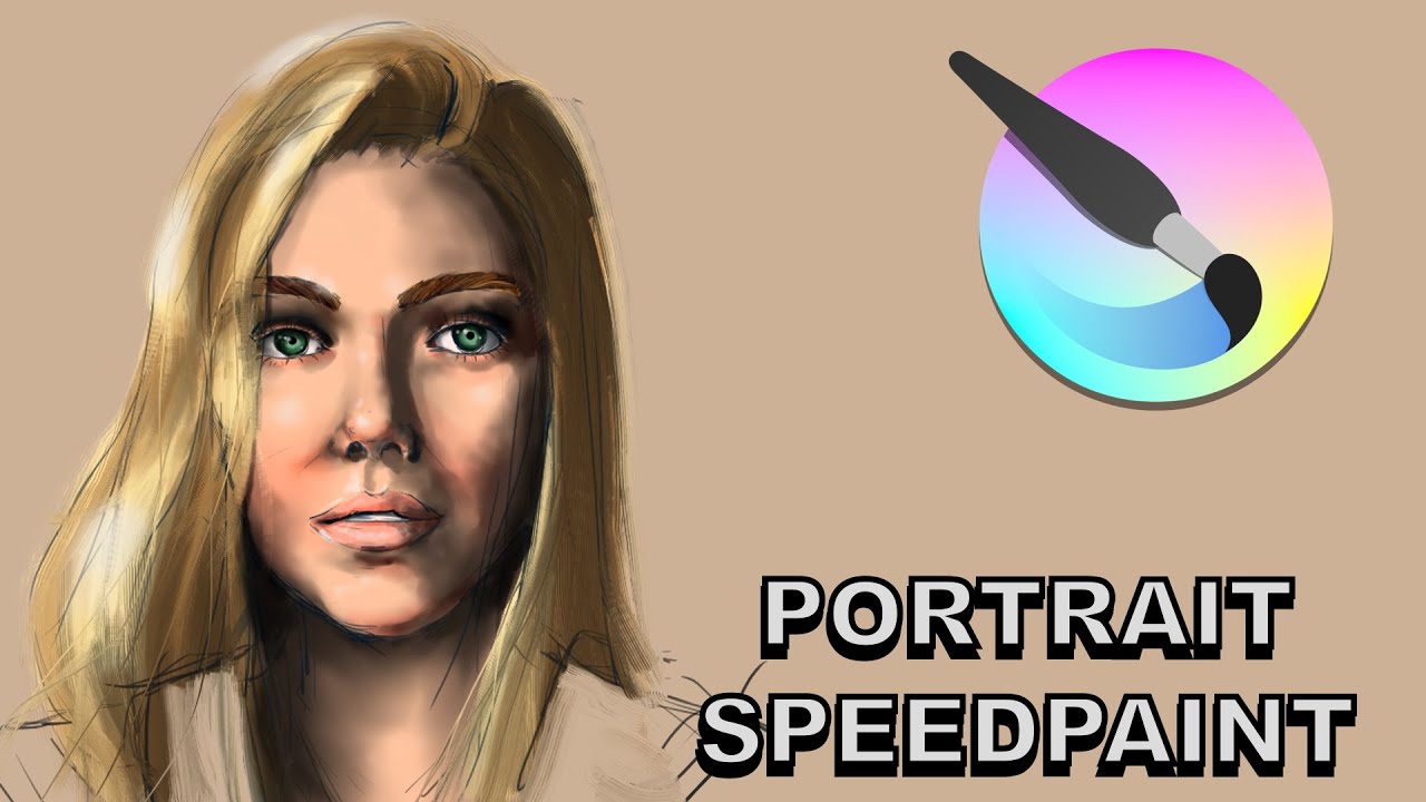 KRITA Portrait ⚡⚡⚡PAINTING - YouTube