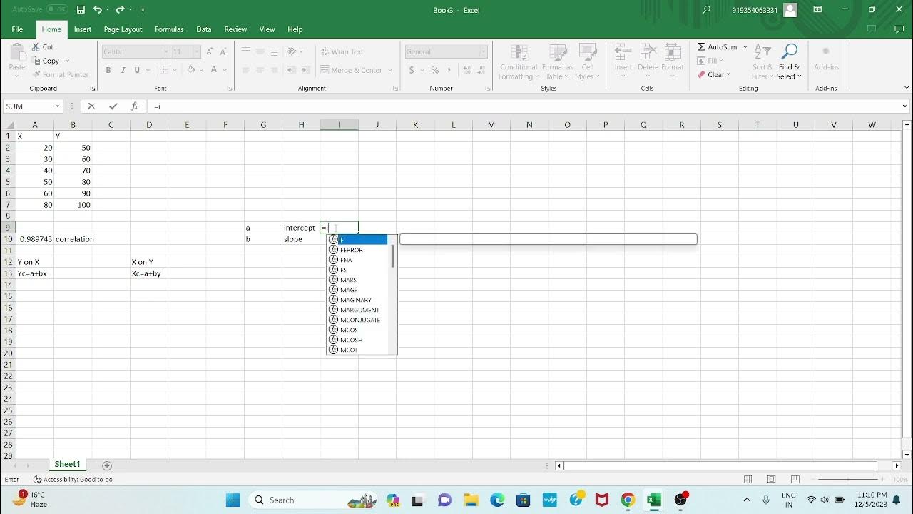 Correlation and Regression (Part-1) - YouTube