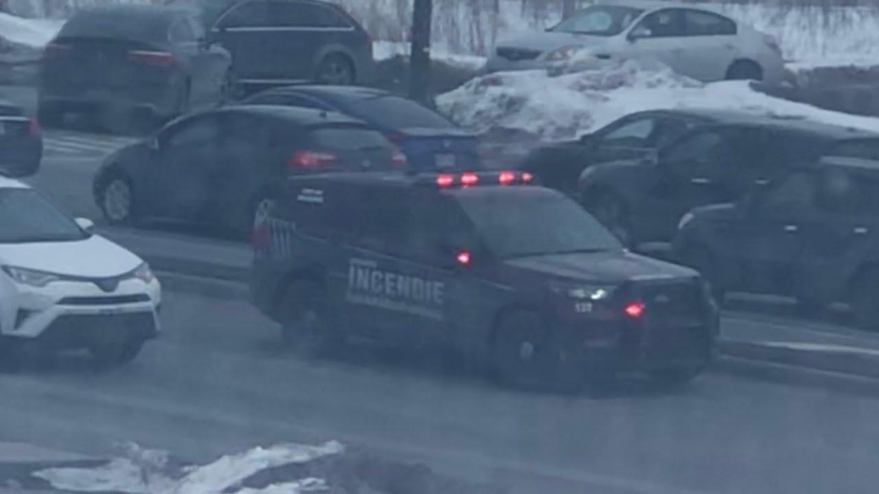 2022 Ford Explorer Police interceptor Longueuil Fire Chief Responding ...