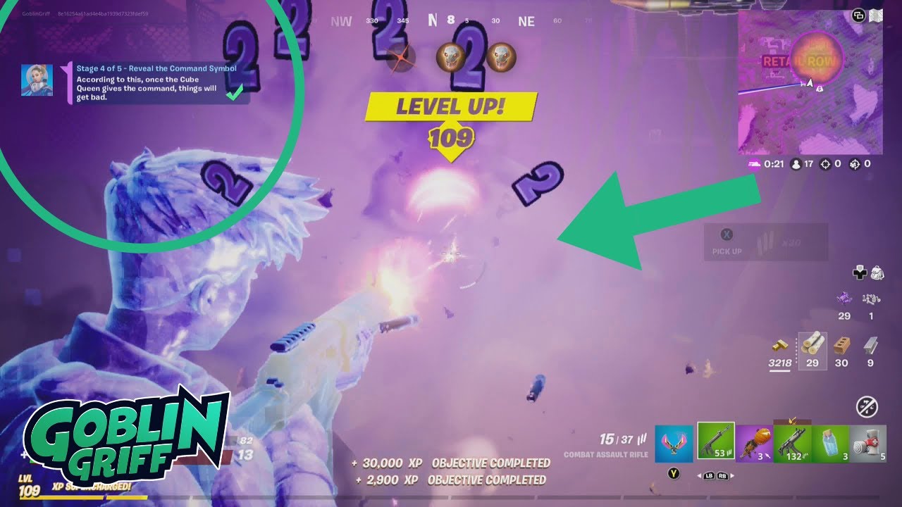How to Reveal the Command Symbol | Fortnite Ariana Grande Monster ...