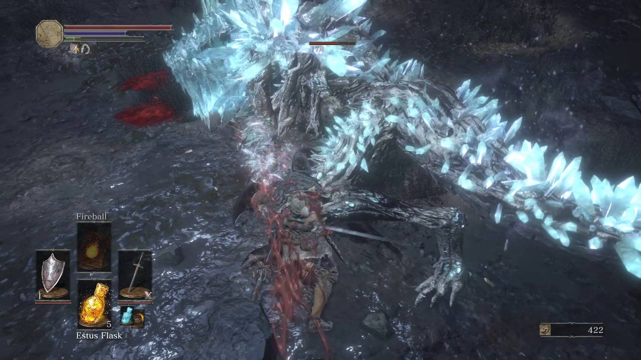 Dark Souls III - Shadowplay test PC- Ravenous Crystal Lizard - YouTube