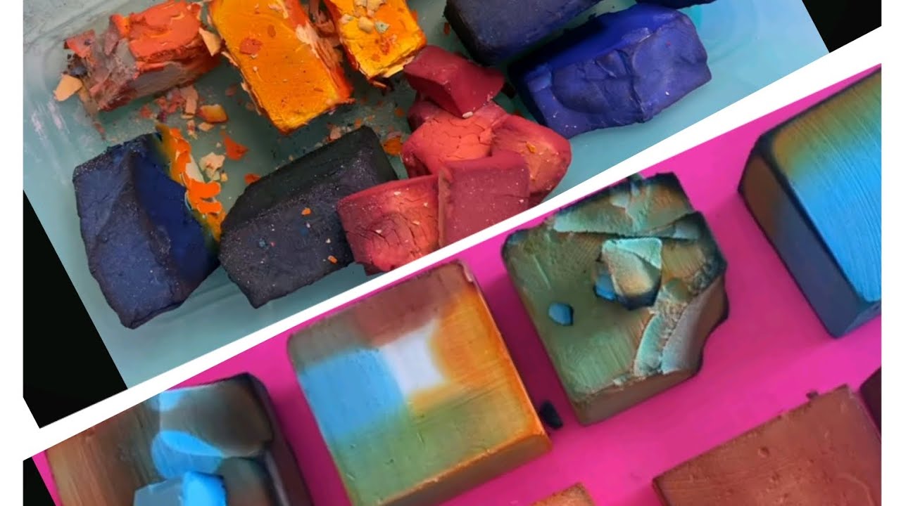 ASMR eiditing 2x speed dye gym chalk - YouTube