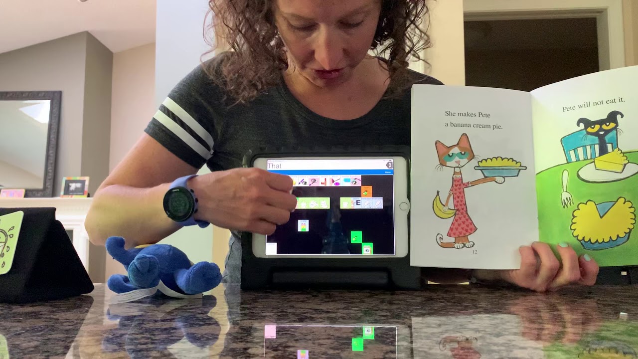 Pete the Cat and the Bad Banana Read Aloud with AAC - YouTube