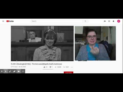 To Kill A Mockingbird(1962) - The trial scene(Mayella Ewell's testimony ...