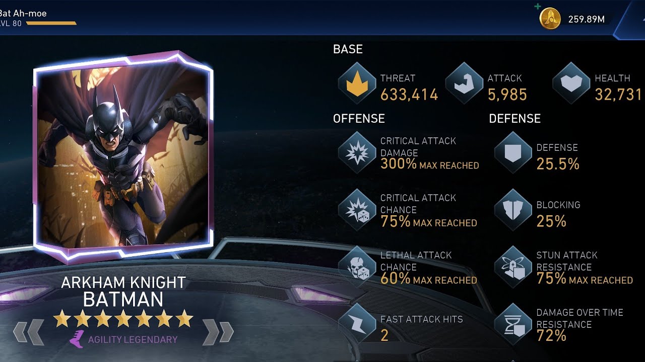 Injustice 2 Mobile - Upgrading Arkham Knight Batman to 7 Stars - YouTube
