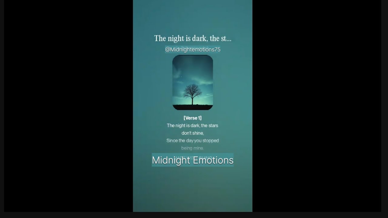 The Night is Dark | Romantic Songs | Love Song | Emotional | Night Song ...