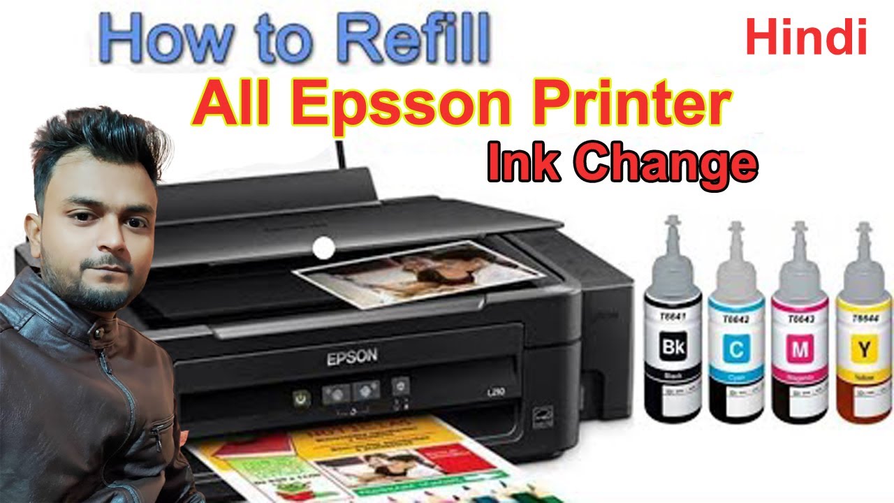 How to fill Ink in Epson L360 Ink Tank Printer | How to refill ink in ...