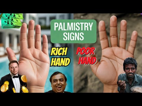 Rich People Hand vs Poor People Hand sign #astrology #palmistry # ...