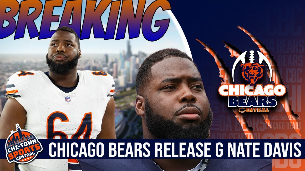 Breaking News: Chicago Bears Release G Nate Davis - YouTube