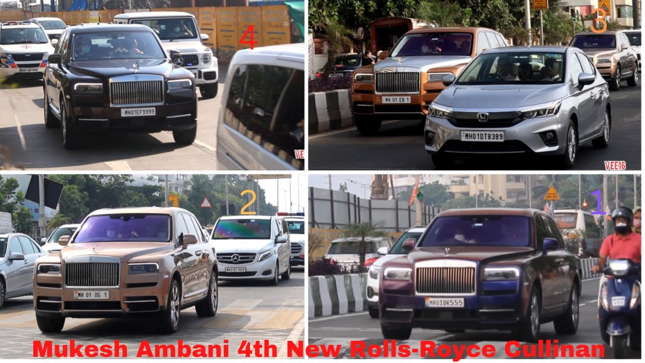 Indian Billionaire Mukesh Ambani 4th New Rolls-Royce Cullinan | Ambani ...