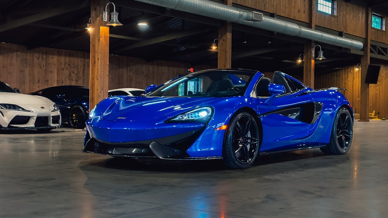 2018 McLaren 570S Spider: Elite-Vega Blue, Akrapovic Exhaust, and ...