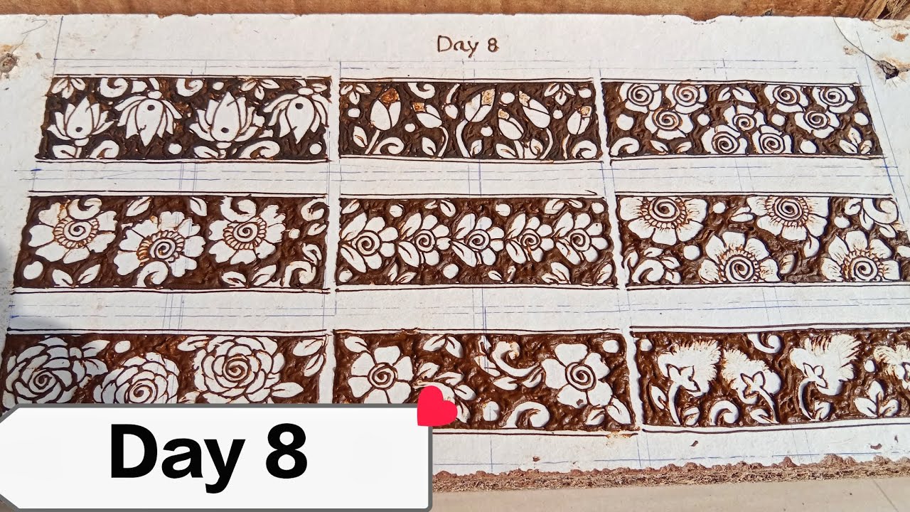 free mehndi classes for beginners day 8 || basic mehndi classes ...
