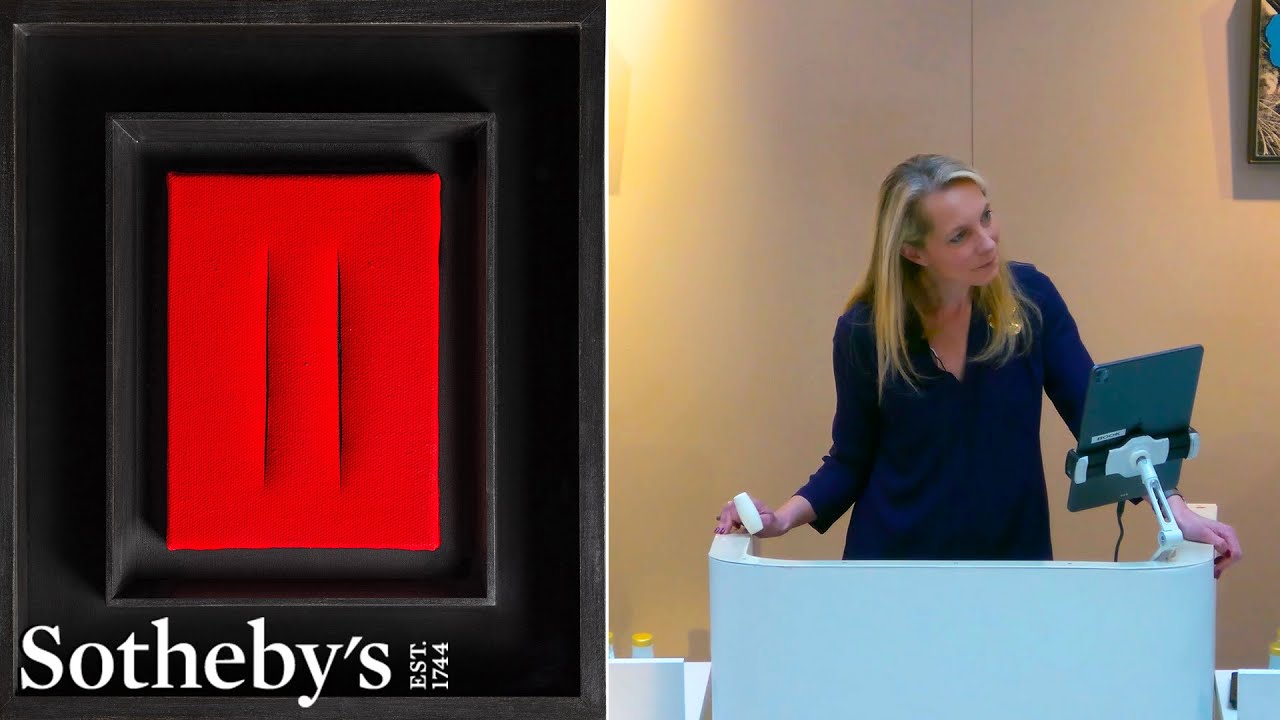 Lucio Fontana's Iconic Slashed Canvas Sparks Bidding Battles for €500K ...