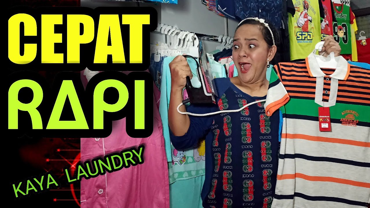 CARA SETRIKA BAJU YANG CEPAT DAN RAPI LAUNDRY - YouTube