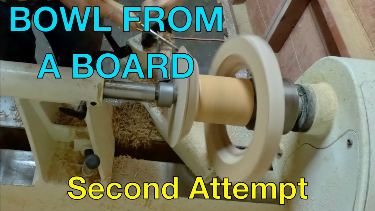 Bowl From a Board Second Attempt - YouTube