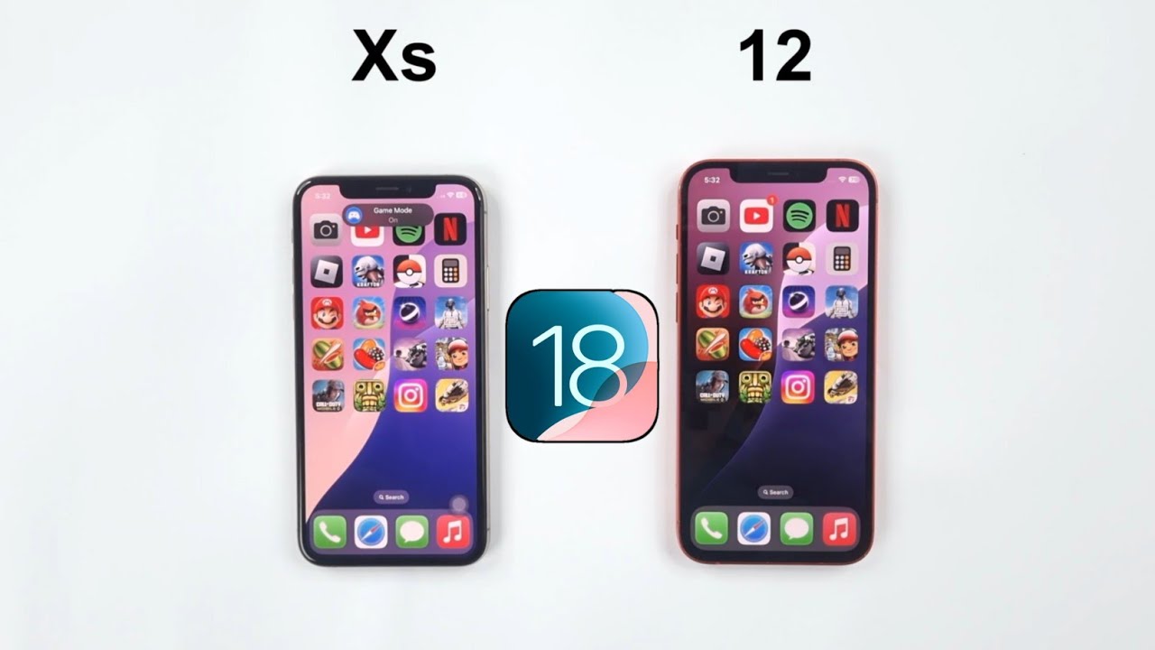 iOS 18 - iPhone 12 vs iPhone XS Speed Test! - YouTube
