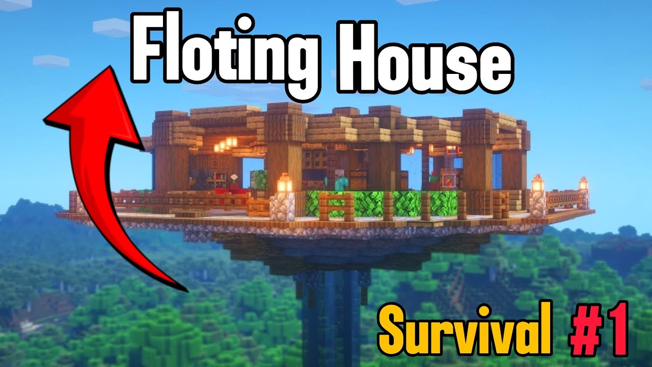 Making A Floating House | Minecraft |Survival #1 - YouTube