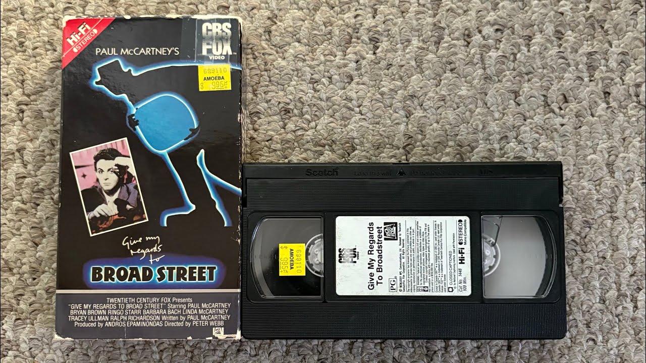 Closing To Give My Reagards To Broad Street 1985 Vhs - YouTube