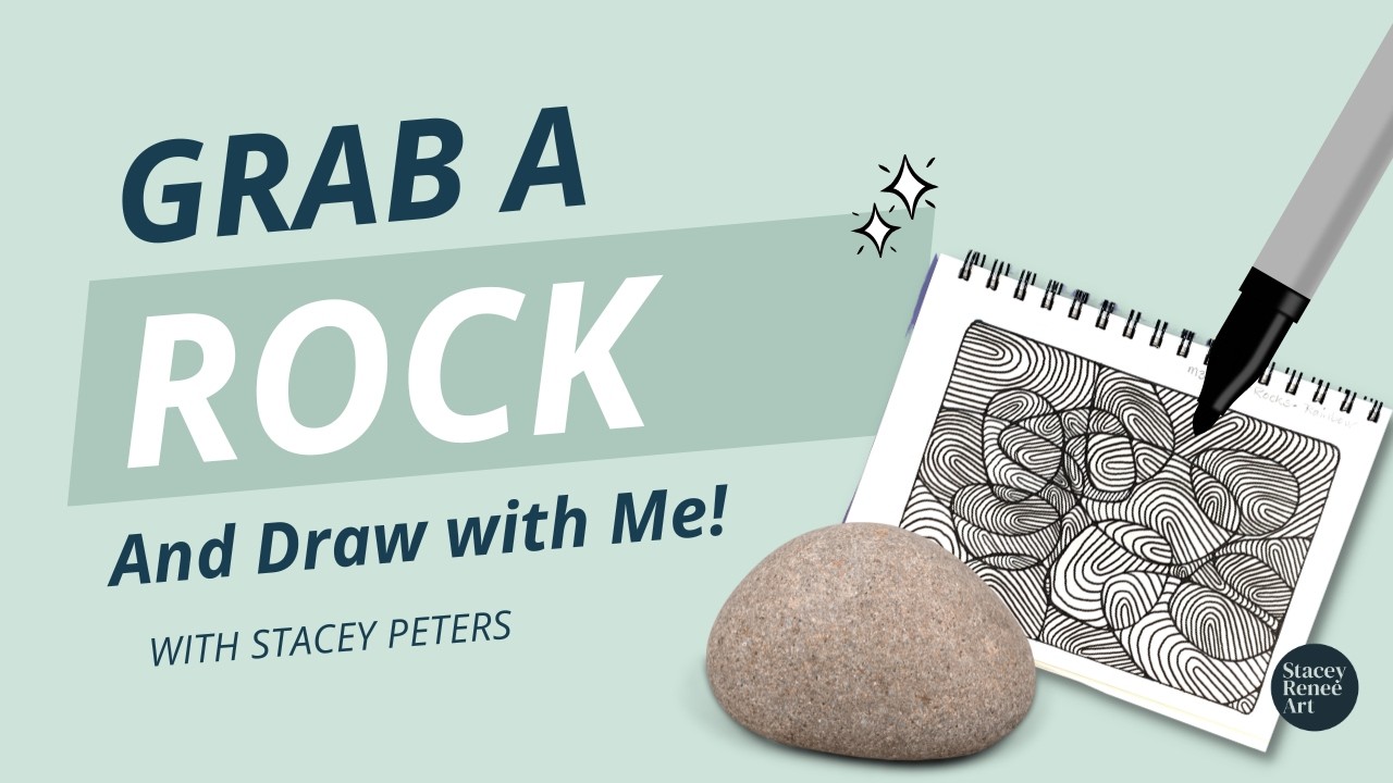 Mindful Drawing Draw Along • Calm Your Mind in Under 10 Minutes • Rock ...