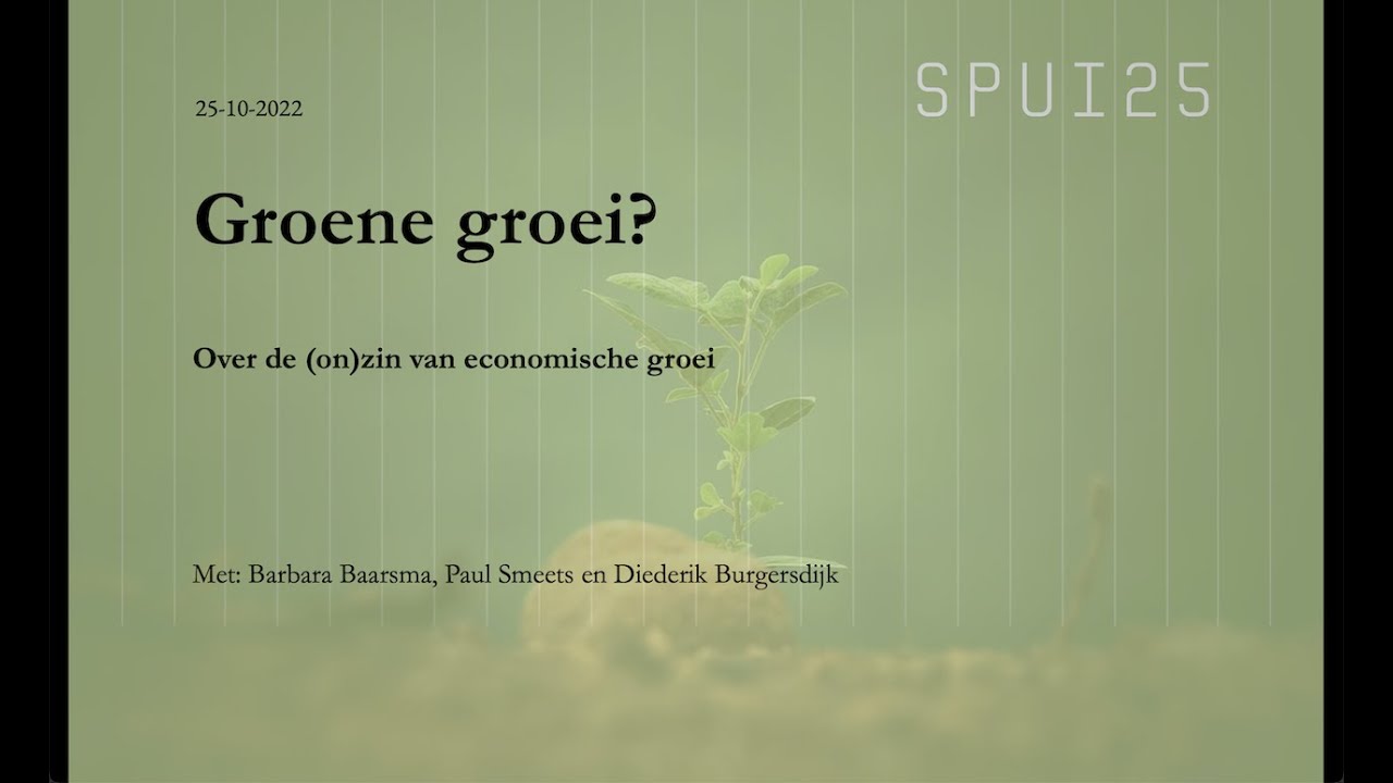 Groene groei. Over de onzin van economische groei - YouTube