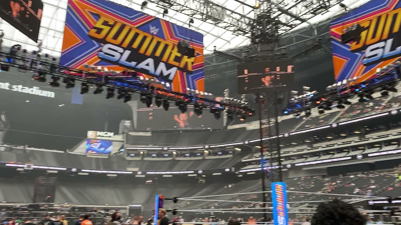 Finding My Seat at WWE Summerslam 2021 - YouTube