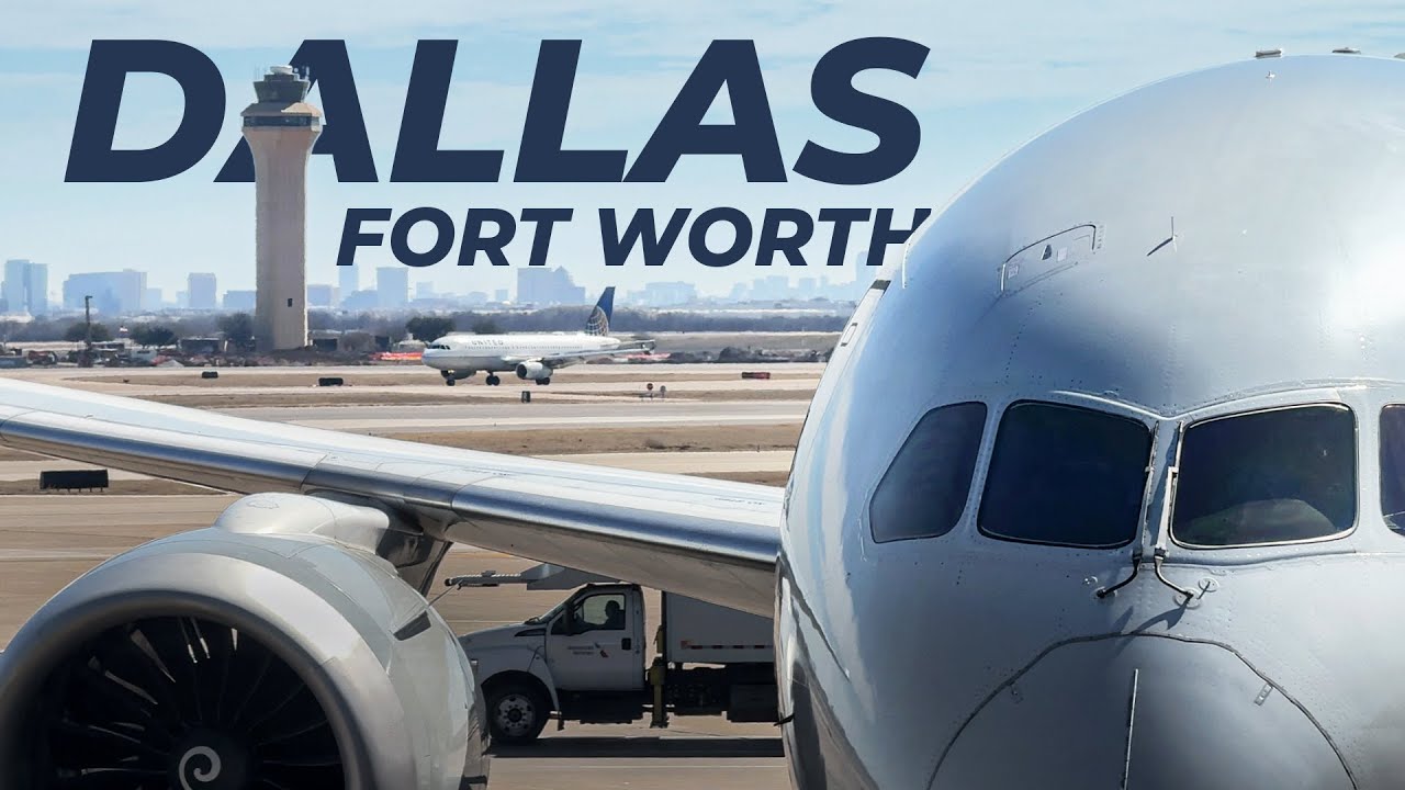 Plane Spotting from DFW Skylink 🚆 ️ | Freezing Day at Dallas Fort Worth ...