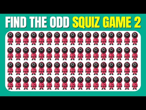 Find the ODD One Out - Squid Game 2 🐙🦑🎮 | 40 Levels | Easy, Medium, Hard | Quizzer Odin