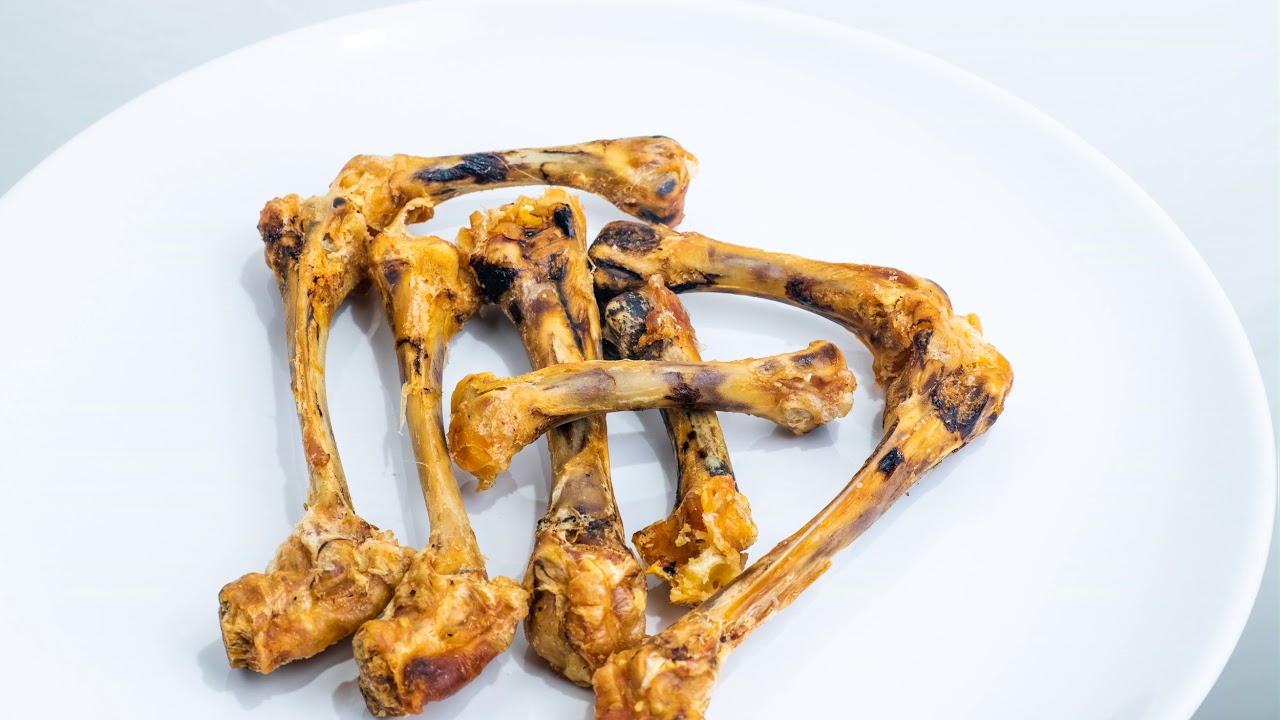 Bona Snacks DCLB Dried Chicken Leg Bones Dog Snack - YouTube
