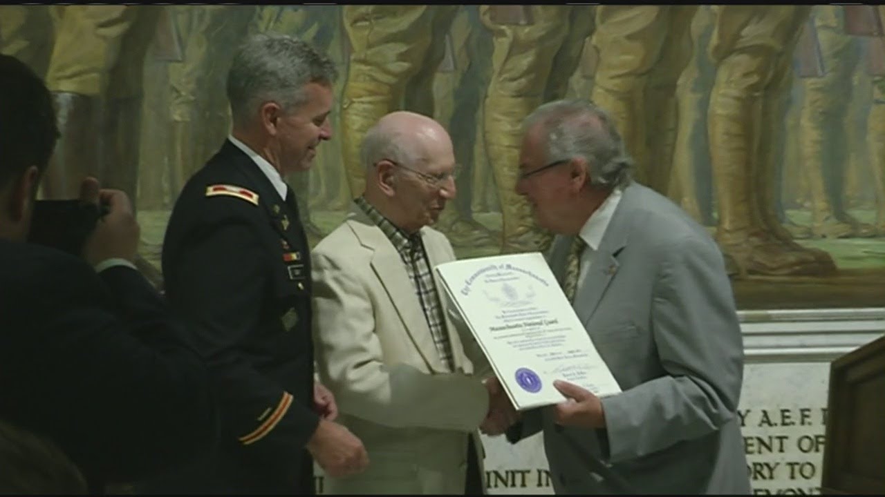 26th Infantry division honored at State House - YouTube