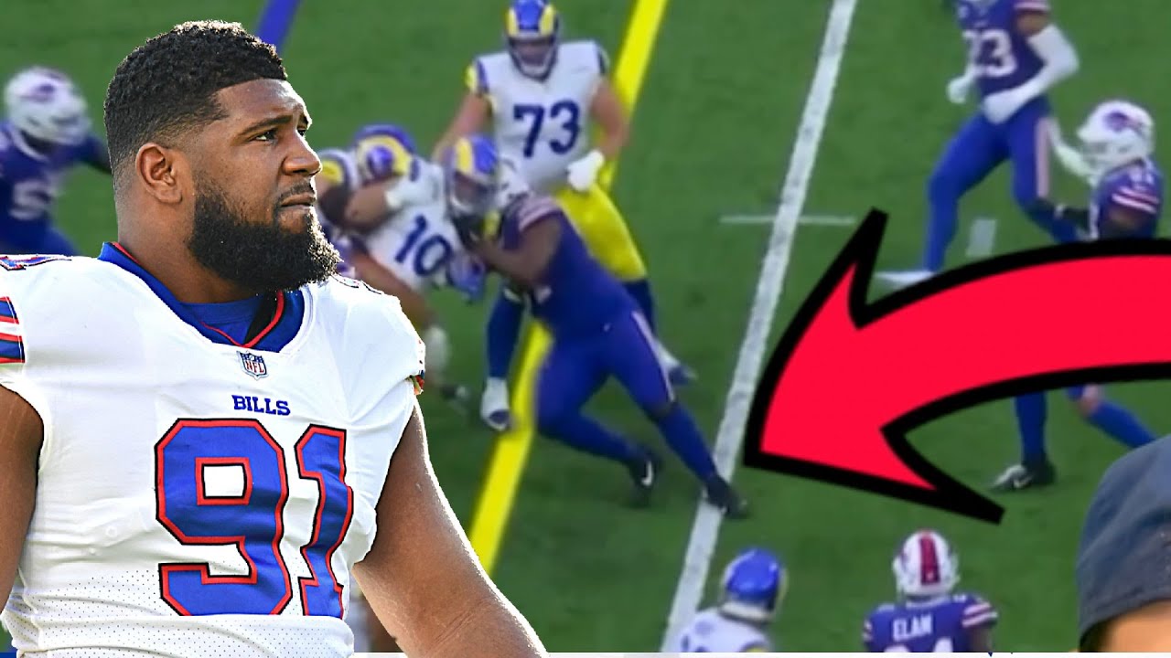 Film Study: Ed Oliver's Injury vs Rams - YouTube