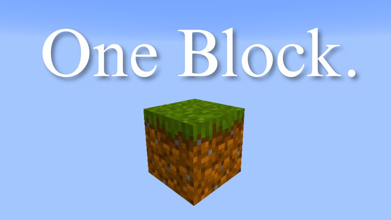 Minecraft, But It's On One Block... - YouTube