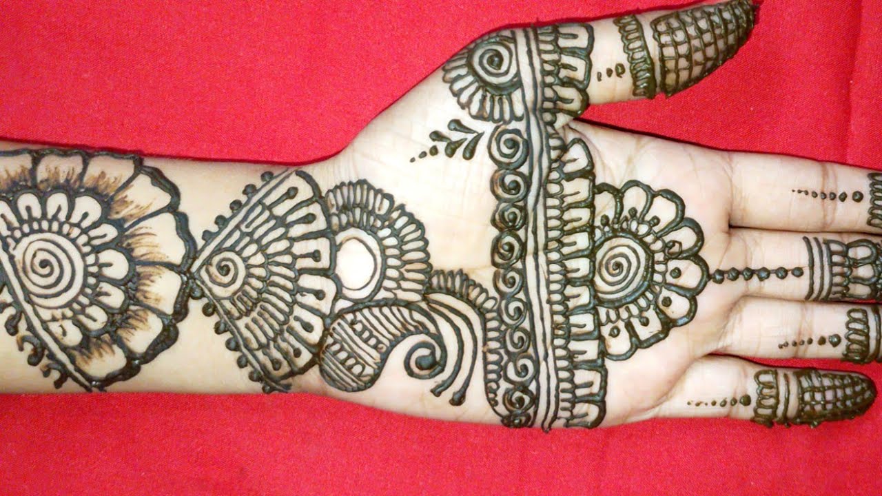 Navratri Special Mehndi Design || Mehndi Design ||Front Hand Mehndi ...