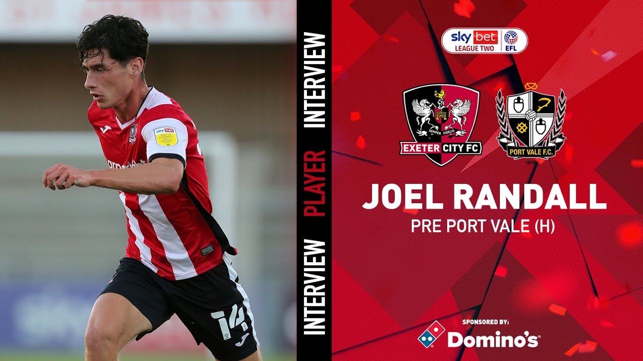 💬 Joel Randall pre Port Vale (H) | Exeter City Football Club - YouTube